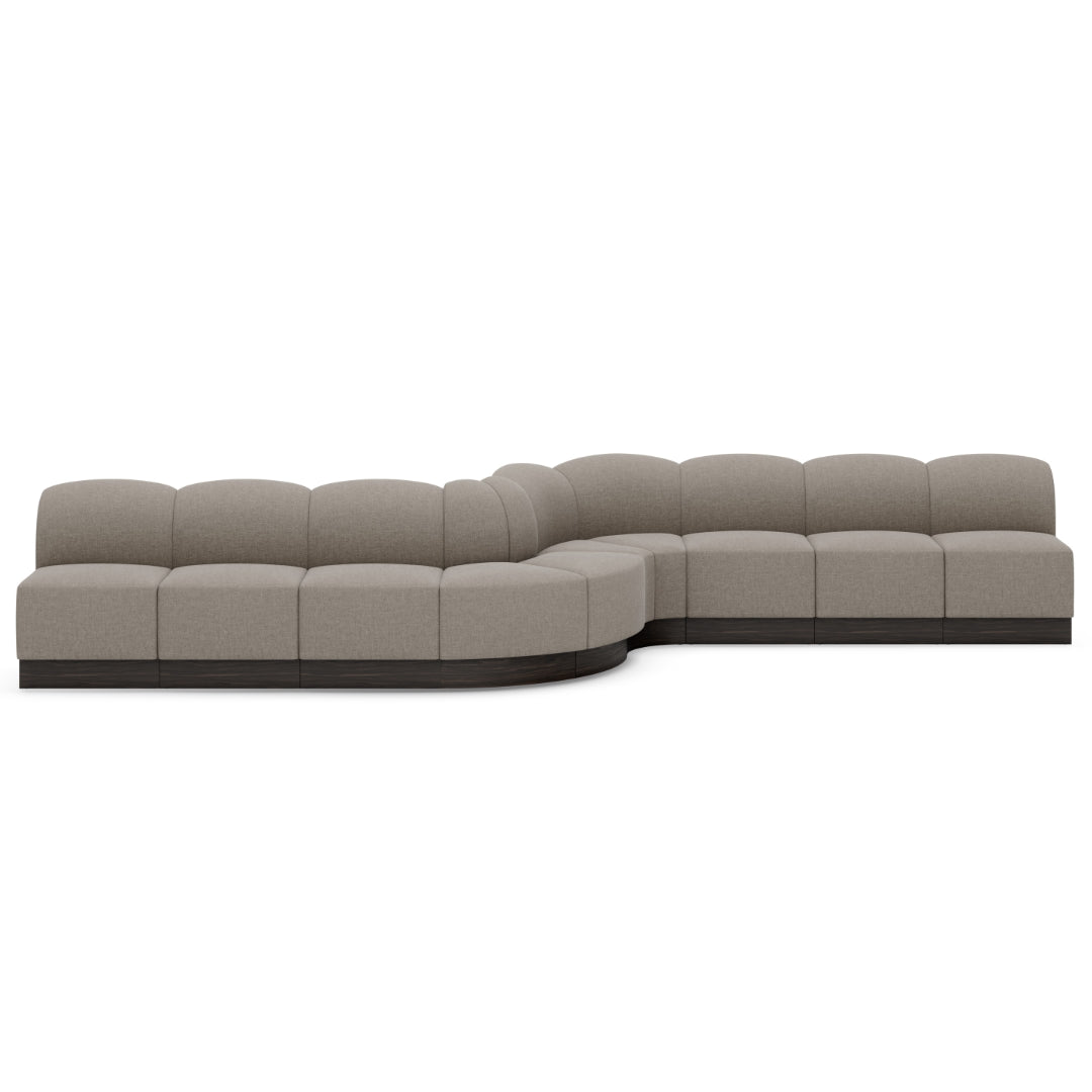 New Works Shore Modular Dining Sofa - Configuration 1 | Batten Home