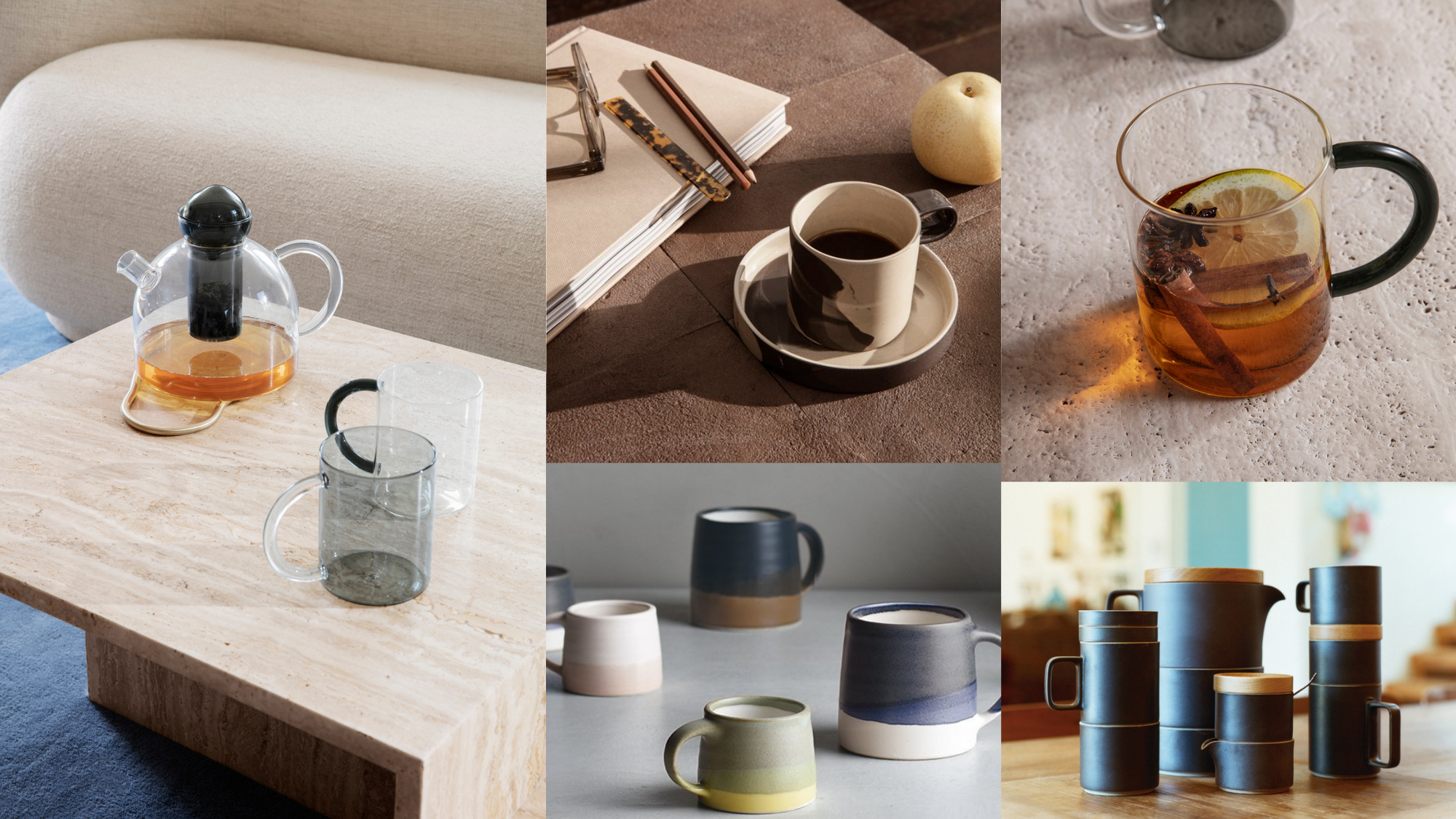 Modern, Thoughtfully Designed Tea + Coffee Mugs