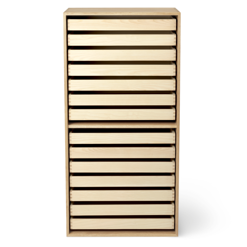 Carl Hansen & Søn - FK63 Shelving System - Upright Deep Bookcase with Trays