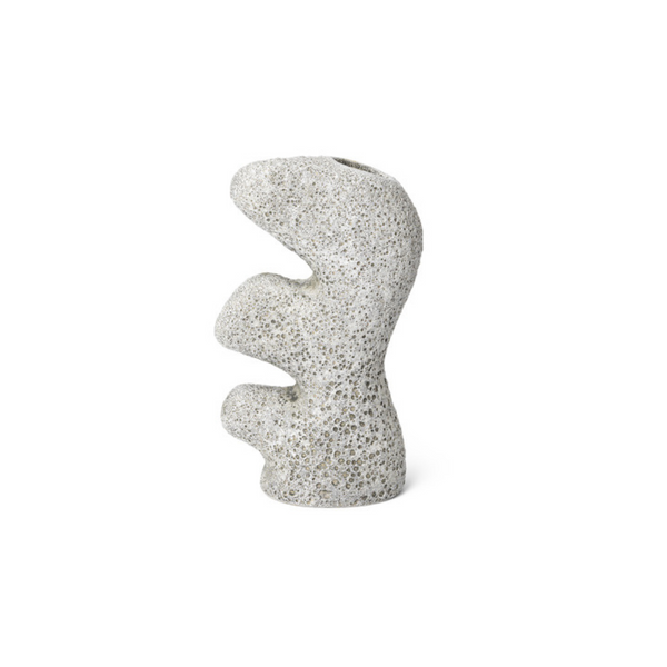 Ferm Living Yara Vase - Small - Grey Pumice - Batten Home