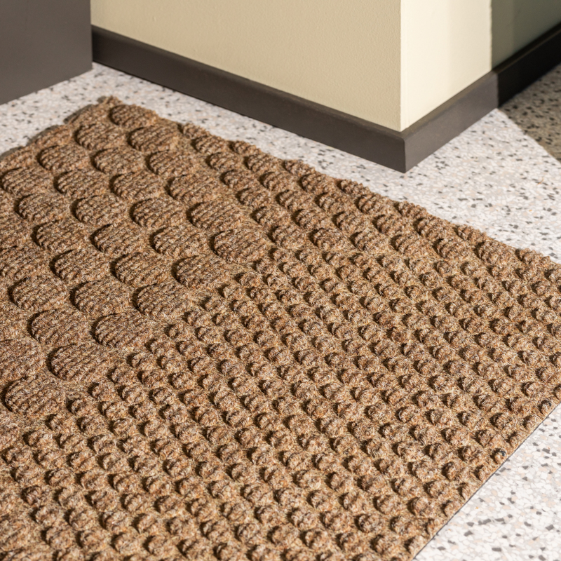 Heymat Hex Scandinavian Floor Mat - Desert