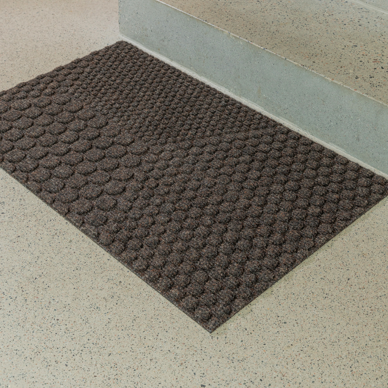 Heymat Hex Scandinavian Floor Mat - Soil