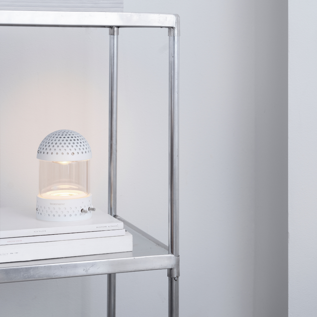 Transparent Portable Light Speaker - White