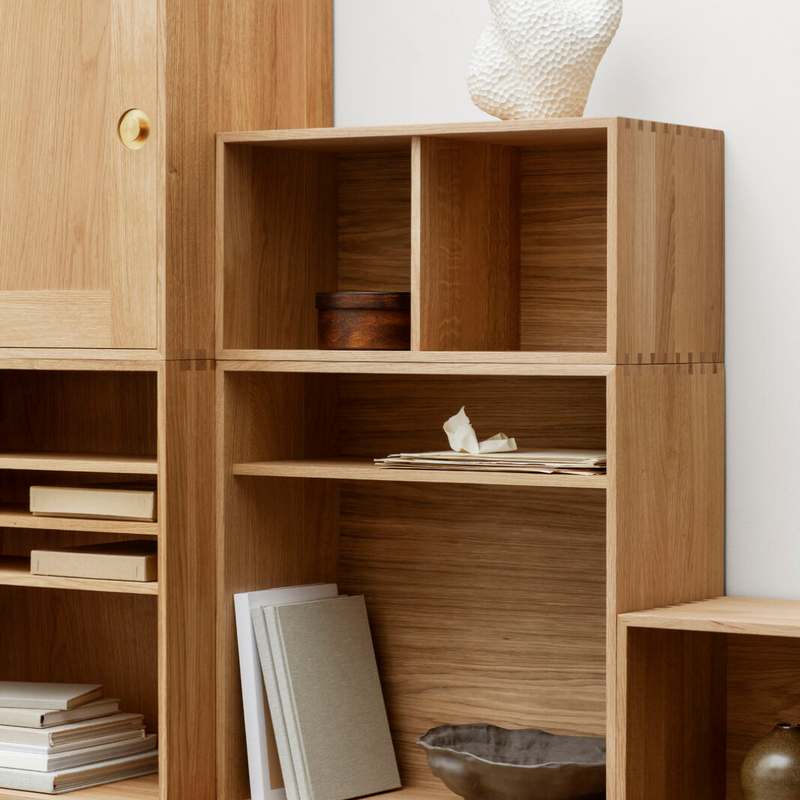 Carl Hansen & Søn - FK63 Shelving System - Four-Section Upright Bookcase