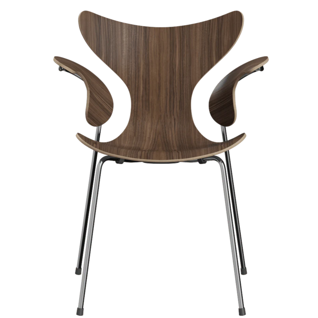 Fritz Hansen Lily Dining Armchair - Clear Lacquered - Batten Home