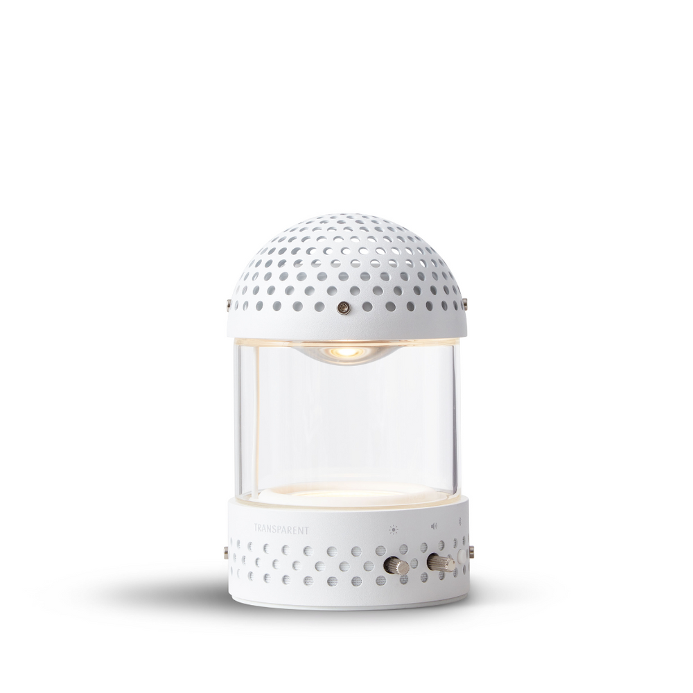 Transparent Portable Light Speaker - White