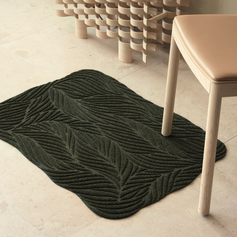 Heymat Twine Scandinavian Floor Mat - Green
