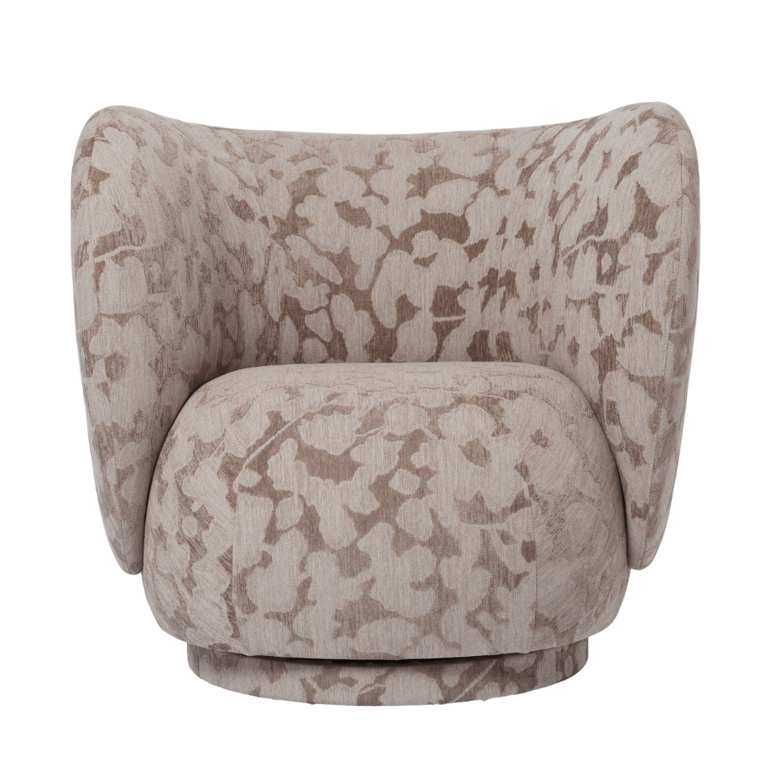 Ferm Living Rico Lounge Chair - Cilla - Taupe - Batten Home