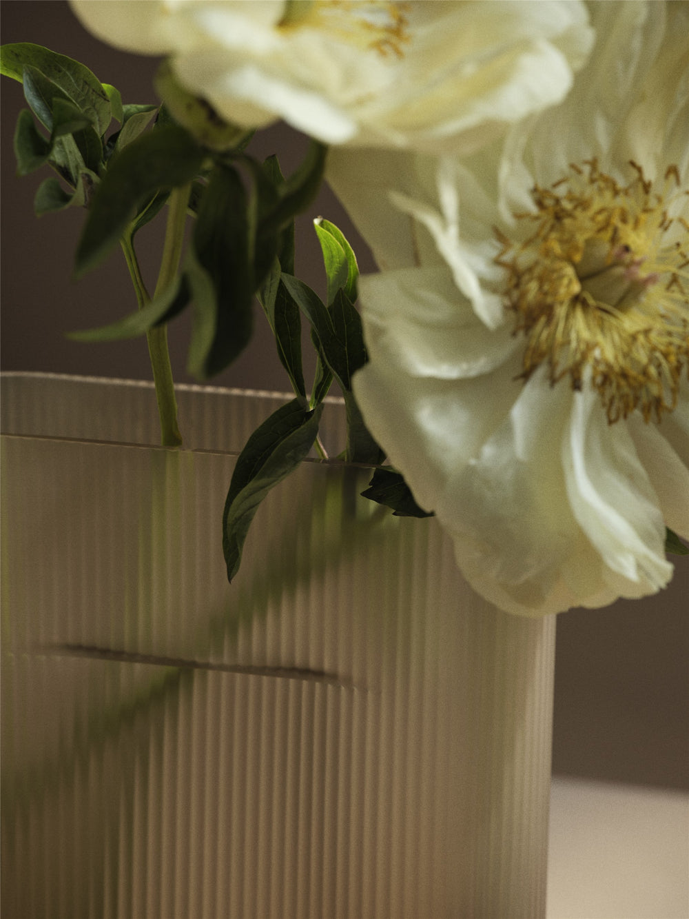 MUUTO Ridge Vase Frosted Glass - Batten Home