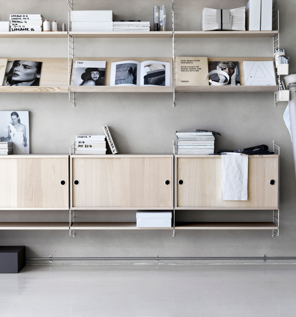 String Furniture - Wood Magazine Shelf - 22.8 - Batten Home