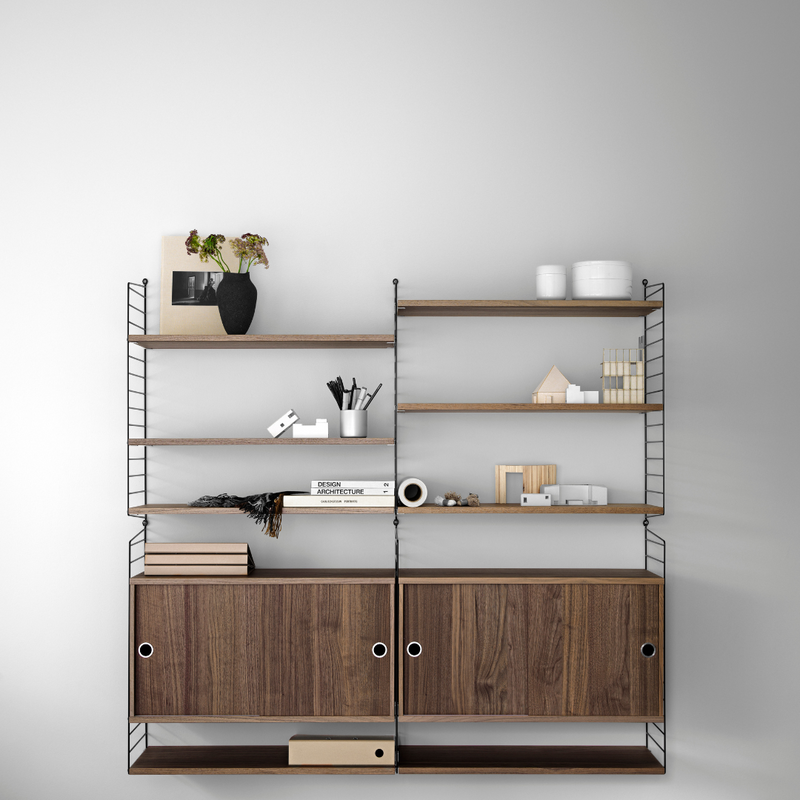 String Furniture - Cabinet with Sliding Doors - Batten Home