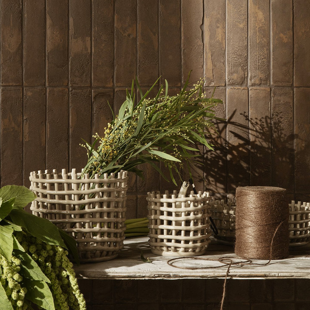 Ferm Living Ceramic Basket - Batten Home