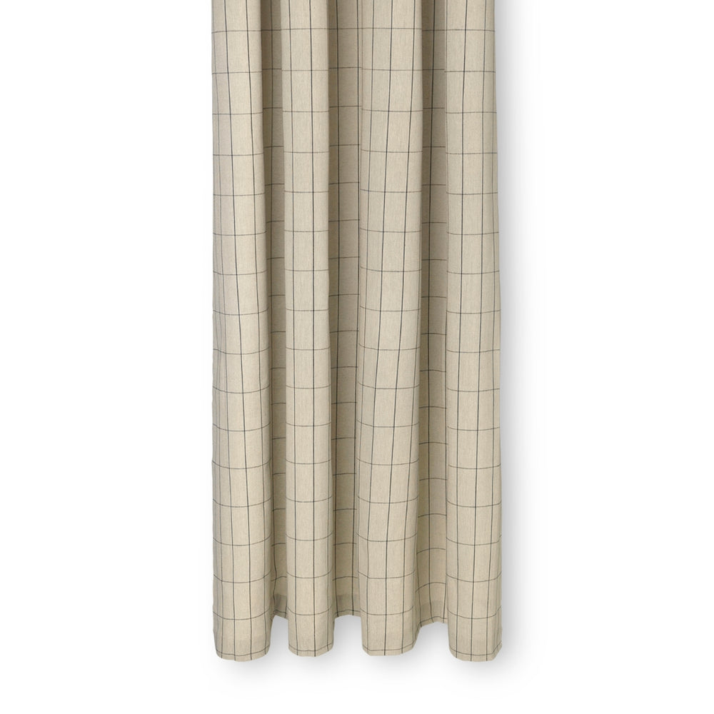 Ferm Living Chambray Shower Curtain Grid Sand - Batten Home