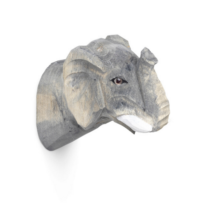 Ferm Living Hand-carved Elephant Animal Hook - Batten Home
