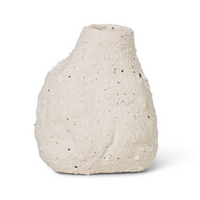 Ferm Living Vulca Mini Vase Off-White Stone - Batten Home