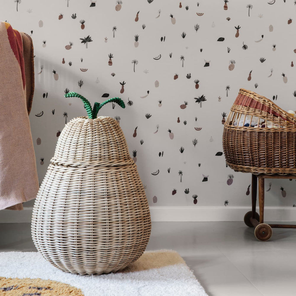 Ferm Living Pear Braided Storage Basket - Batten Home